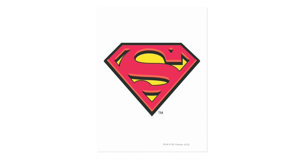 Superman S-Shield | Classic Logo Postcard | Zazzle.com