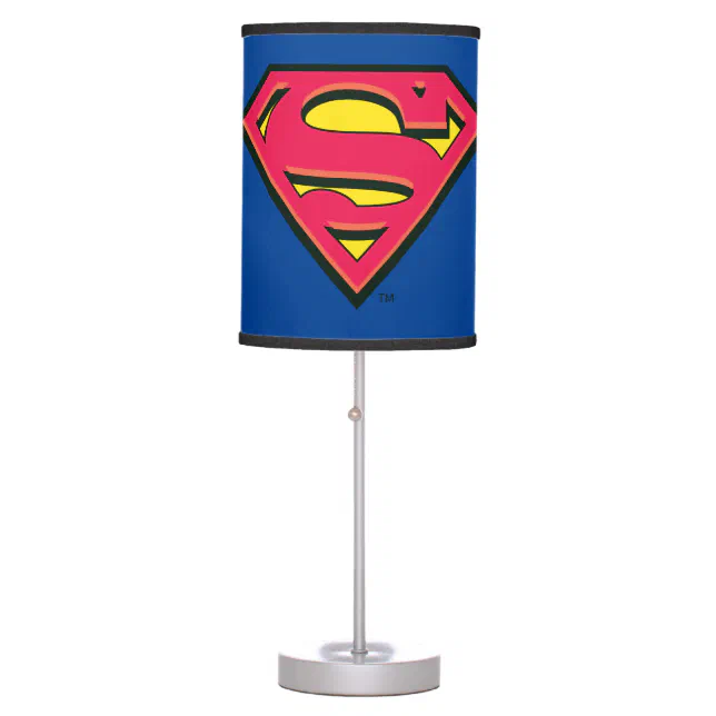 Superman S-Shield | Classic Logo Table Lamp | Zazzle