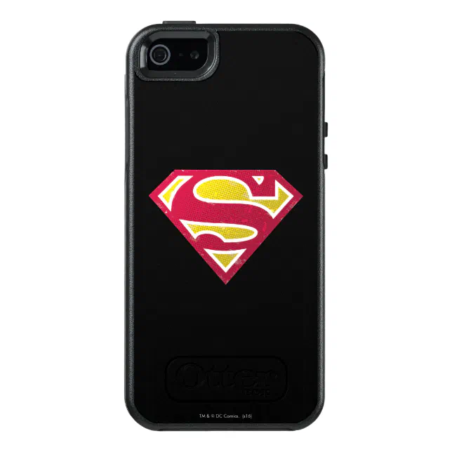 Superman S-Shield | Distressed Dots Logo Otterbox iPhone Case | Zazzle