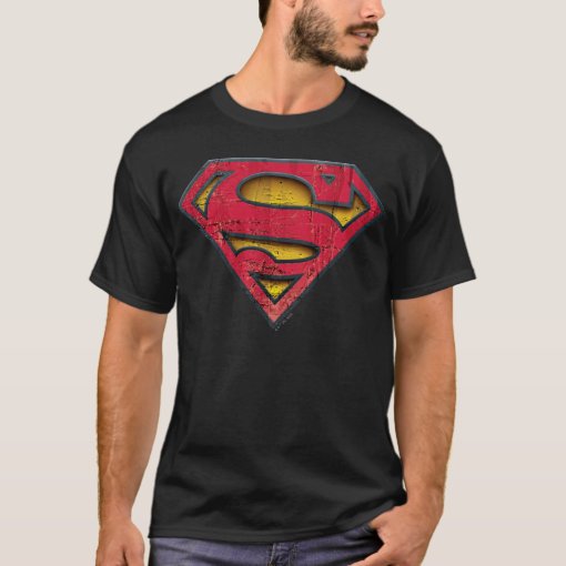 Superman S-Shield | Distressed Logo T-Shirt | Zazzle