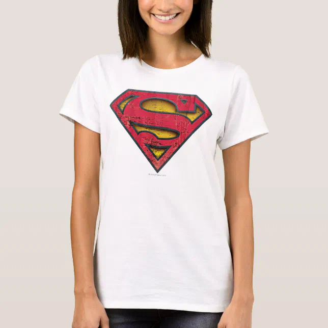 Superman S-Shield | Distressed Logo T-Shirt | Zazzle