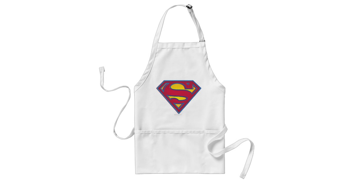 Superman S-Shield | Dot Logo Adult Apron | Zazzle