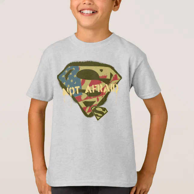 Superman S-Shield | Not Afraid Logo T-Shirt | Zazzle