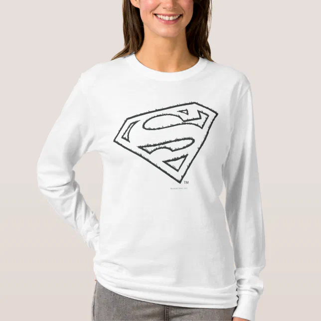Superman S-Shield | Sideways Grunge Logo T-Shirt | Zazzle
