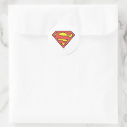 Superman S-Shield | Superman Logo Classic Round Sticker | Zazzle