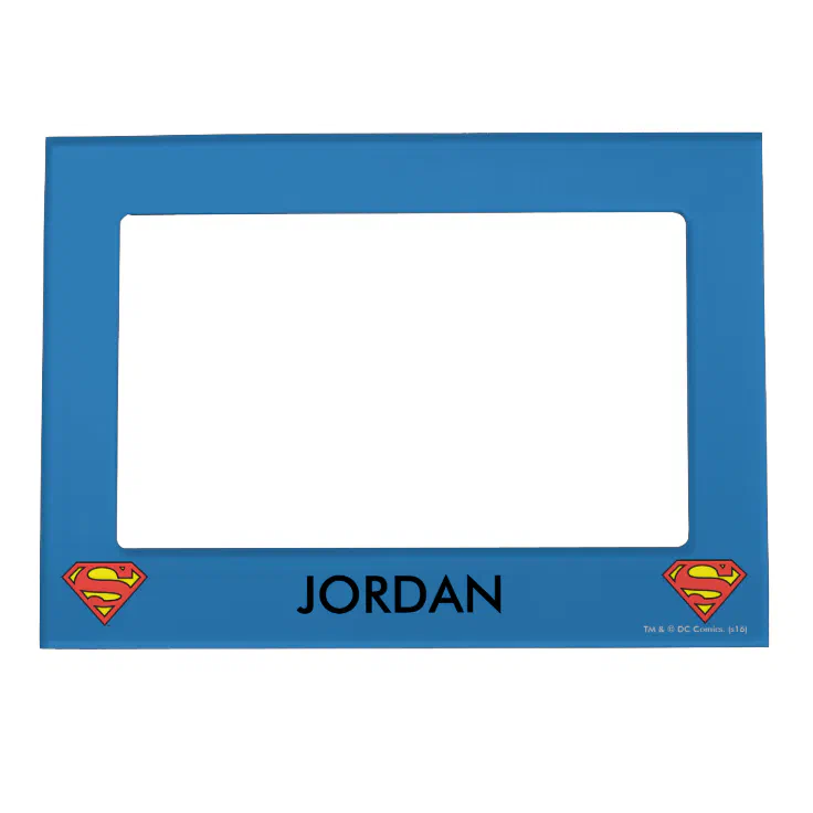 Superman S-Shield | Superman Logo Magnetic Photo Frame | Zazzle