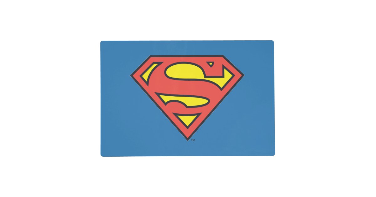 Superman S-Shield | Superman Logo Placemat | Zazzle