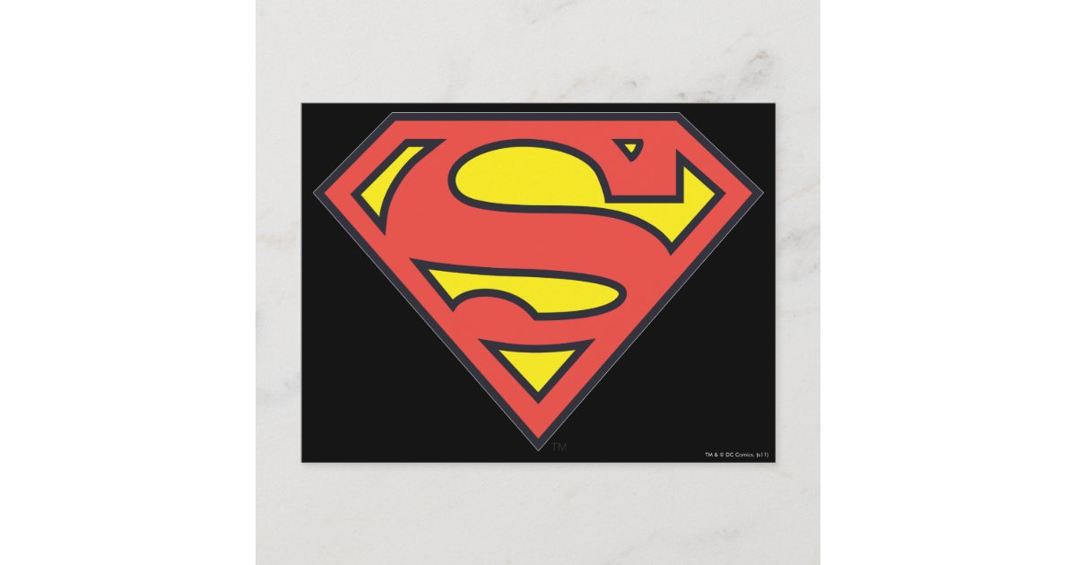 Superman S-Shield | Superman Logo Postcard | Zazzle