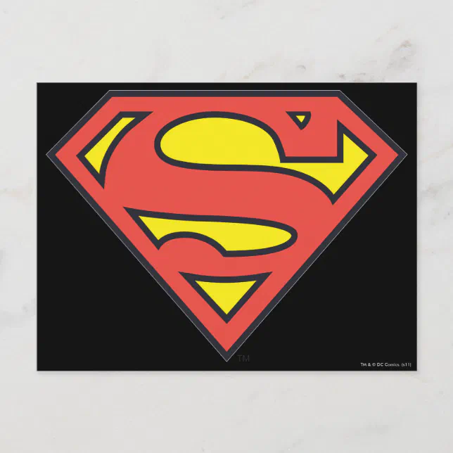 Superman S-Shield | Superman Logo Postcard | Zazzle