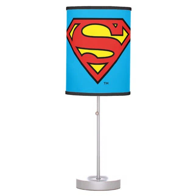 Superman S-Shield | Superman Logo Table Lamp | Zazzle