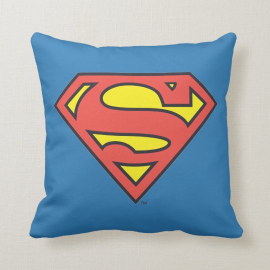 Superman S-Shield | Superman Logo Throw Pillow | Zazzle.com