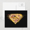 Superman S-Shield | Yellow and Red Logo Postcard | Zazzle