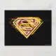 Superman S-Shield | Yellow and Red Logo Postcard | Zazzle