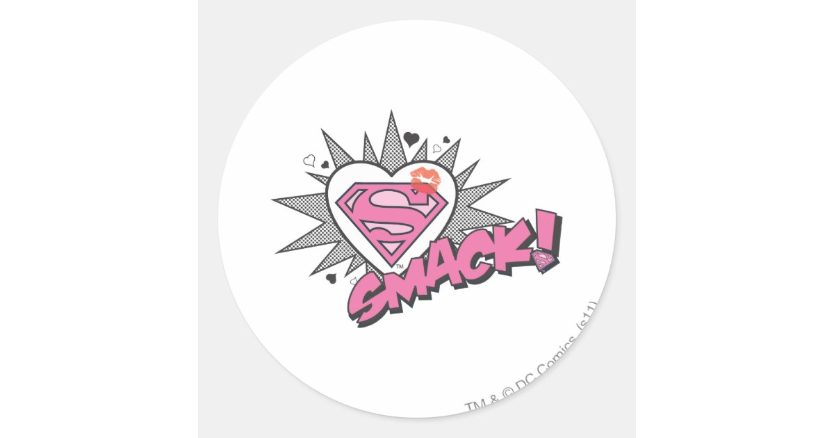 Superman - Smack Classic Round Sticker | Zazzle