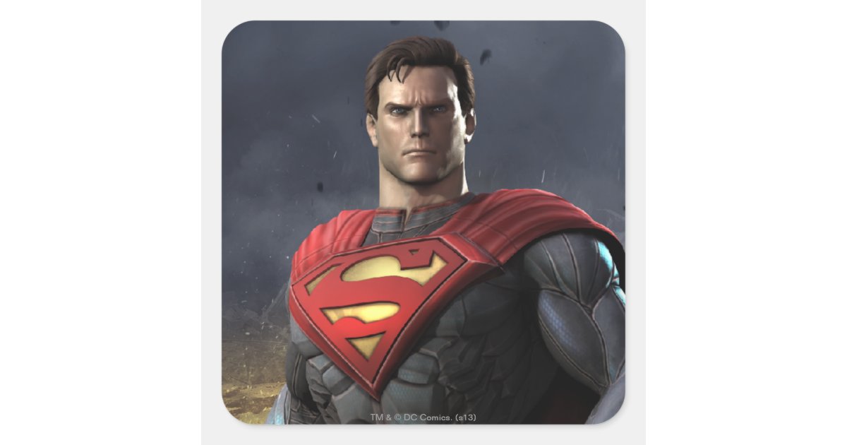 Superman Square Sticker | Zazzle