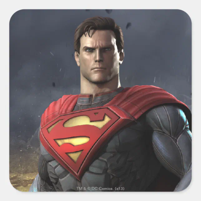 Superman Square Sticker | Zazzle