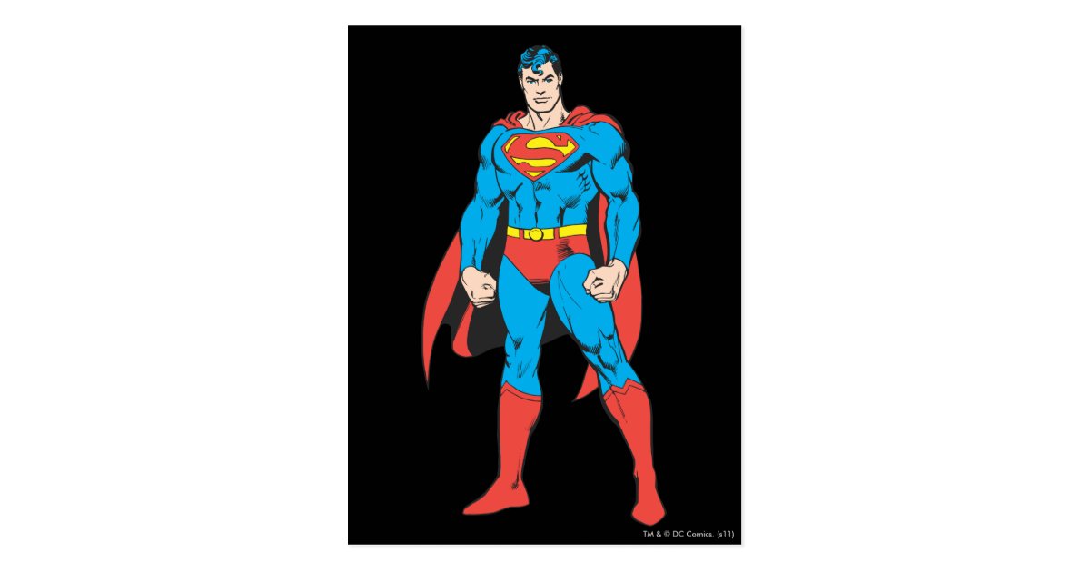 Superman Standing Postcard | Zazzle.com