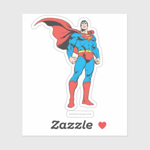 Superman Standing Tall Sticker | Zazzle