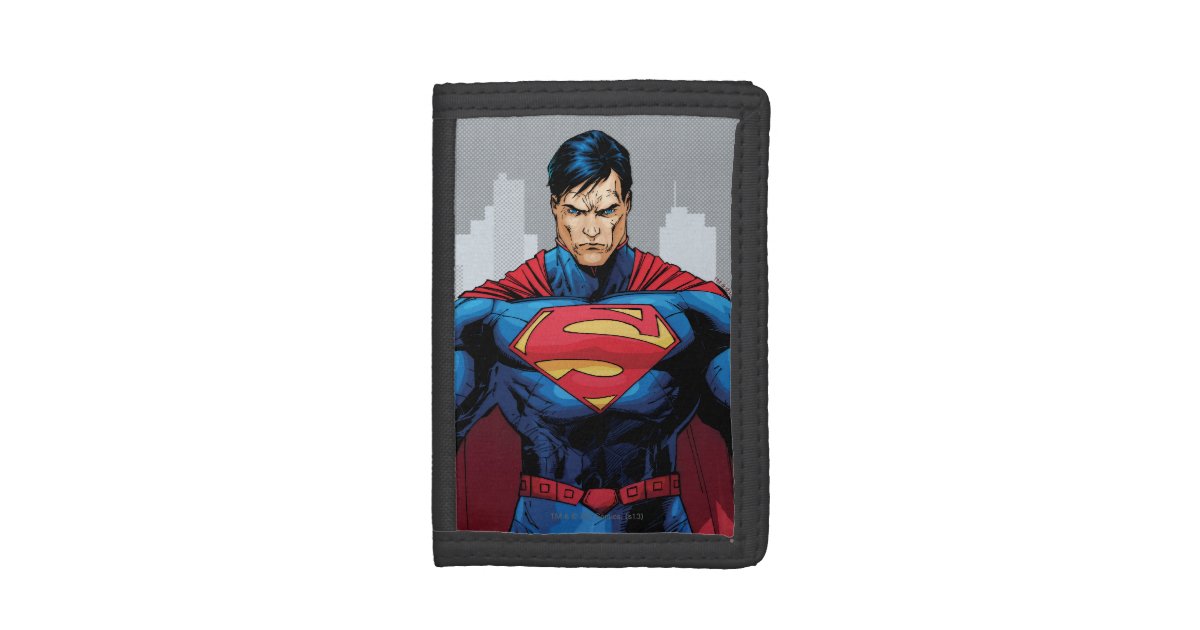 Superman Standing Tri-fold Wallet | Zazzle