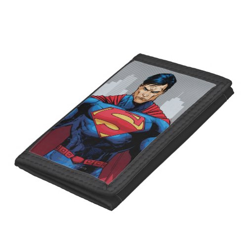 Superman Standing Tri-fold Wallet | Zazzle