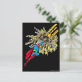 Superman Stops a meteor Postcard | Zazzle
