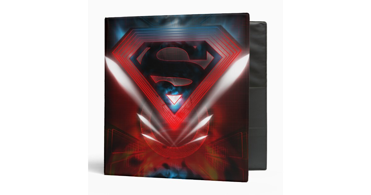 Superman Stylized | Futuristic Logo Binder | Zazzle