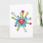 Superman Stylized | Pink with Hearts Logo Classic Round Sticker ...