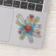 Superman Stylized | Pink with Hearts Logo Sticker | Zazzle