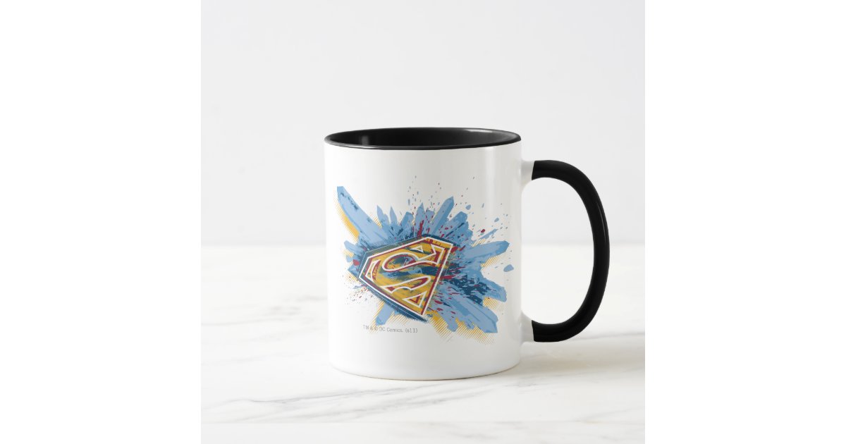 Superman Stylized | Splash Logo Mug | Zazzle