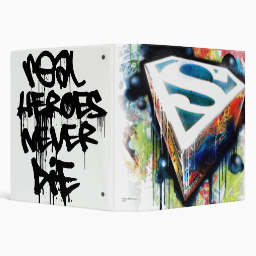 Superman Stylized | Urban Graffiti Logo Binder | Zazzle