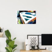 Superman Stylized | Urban Graffiti Logo Poster | Zazzle