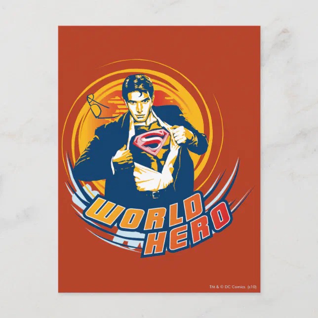 Superman World Hero Postcard | Zazzle