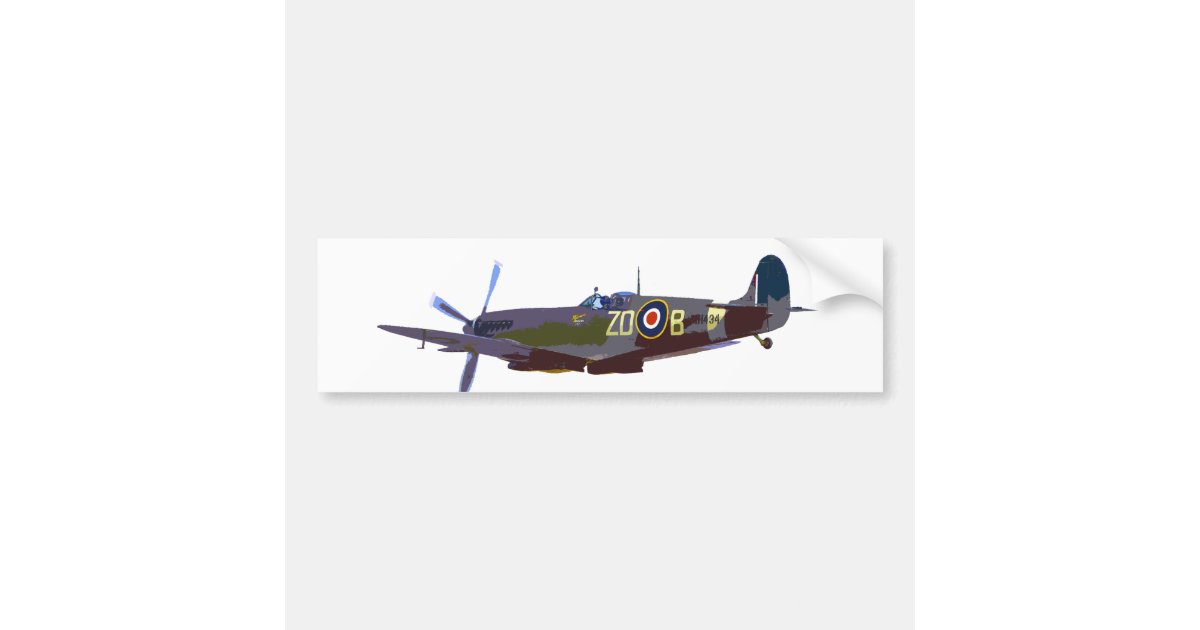 Supermarine Spitfire Bumper Sticker | Zazzle