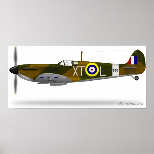 Supermarine Spitfire - Customized Poster | Zazzle.com