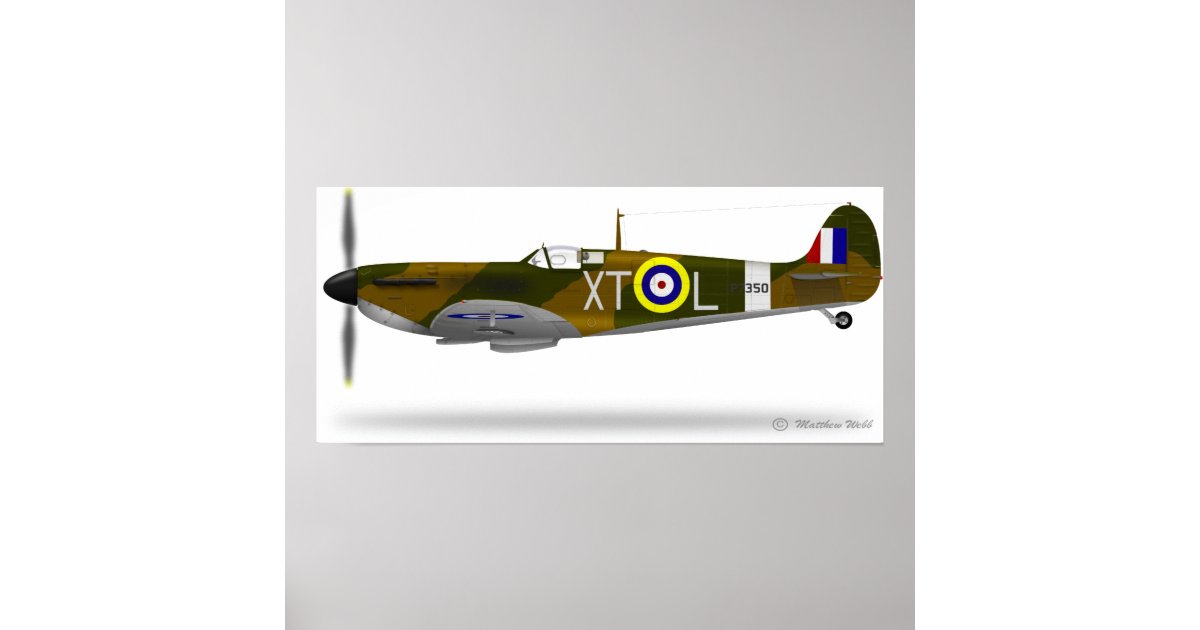 Supermarine Spitfire - Customized Poster | Zazzle