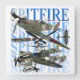 Supermarine Spitfire Square Wall Clock | Zazzle