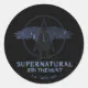 Supernatural Castiel Falling Stars Graphic Classic Round Sticker | Zazzle
