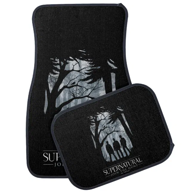Supernatural Forest Silhouette Graphic Car Floor Mat | Zazzle