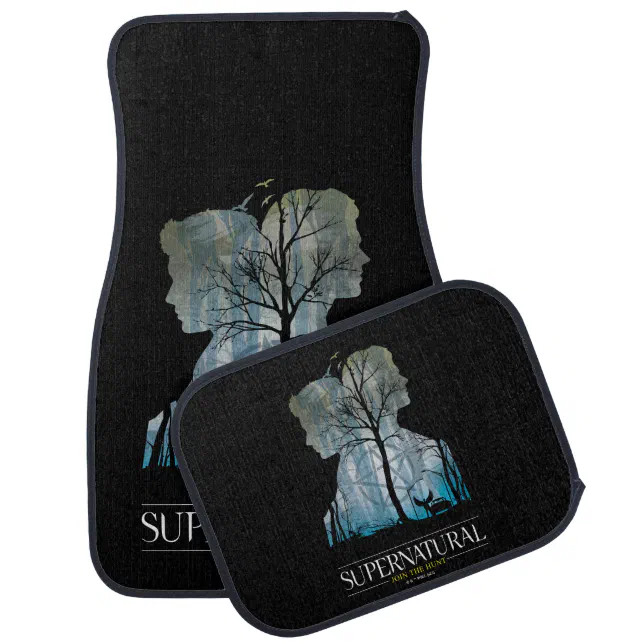 Supernatural Winchester Bros Forest Graphic Car Floor Mat | Zazzle