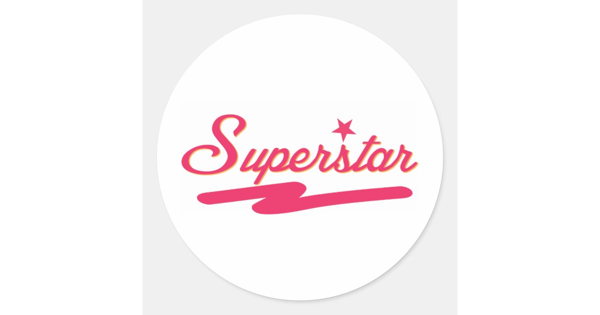 Superstar Classic Round Sticker | Zazzle