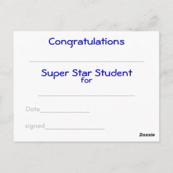 Superstar Postcard | Zazzle