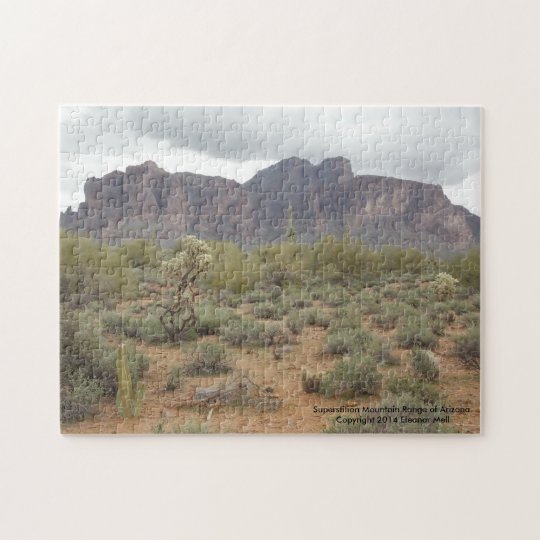 Superstition Mountain Range of Arizona Jigsaw Puzzle | Zazzle.com