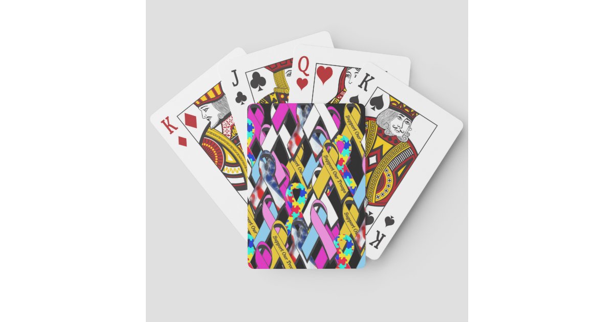 Support a Cause Playing Cards | Zazzle