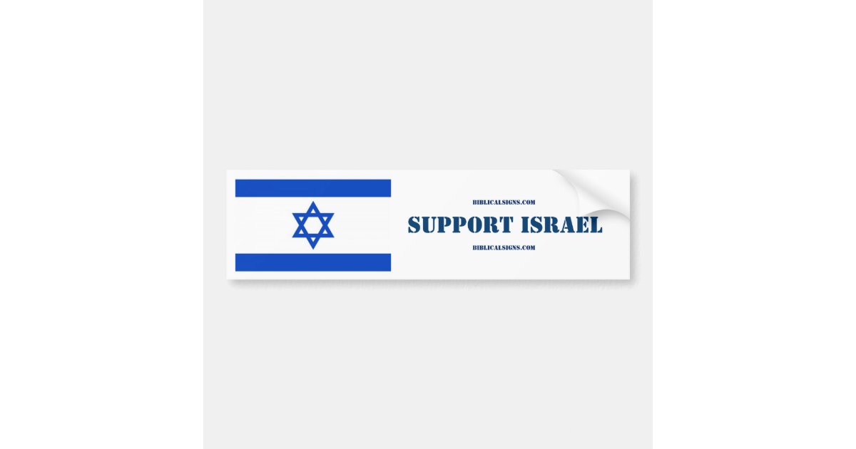 Support Israel bumper sticker | Zazzle