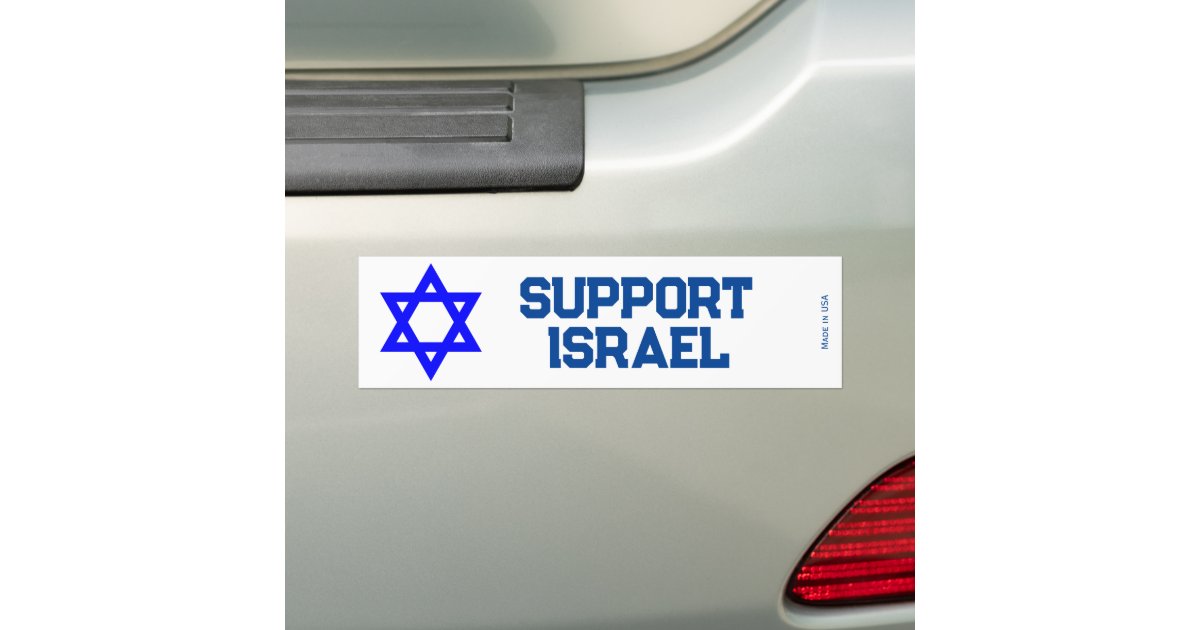 Support Israel Bumper Sticker | Zazzle