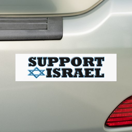 Support Israel Bumper Sticker | Zazzle