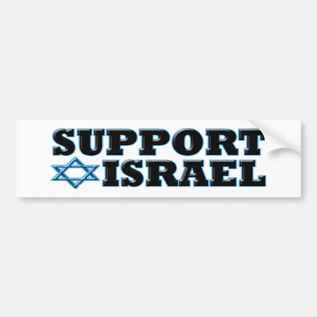 Support Israel Bumper Sticker | Zazzle