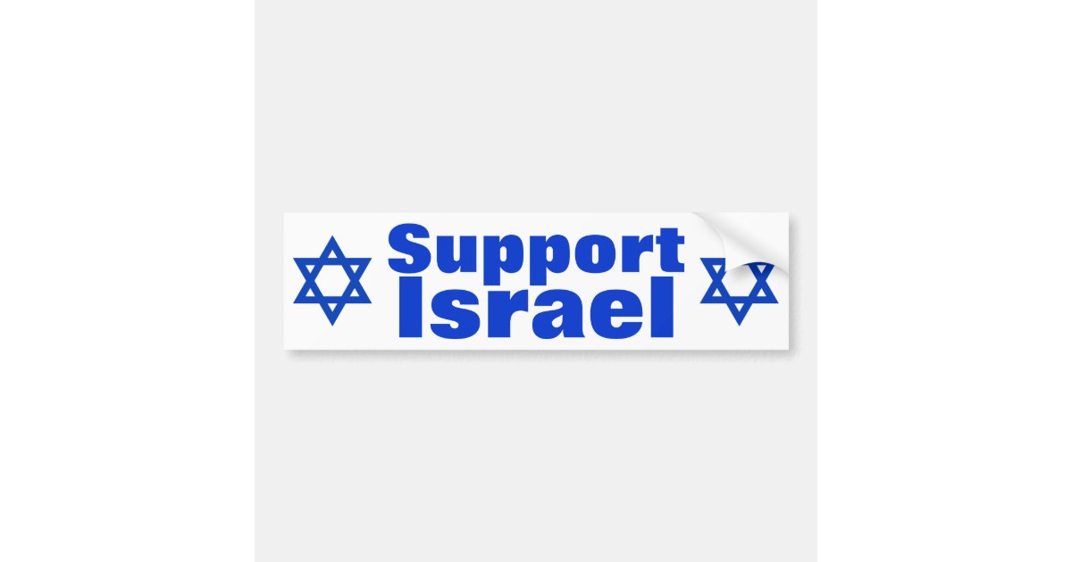 Support Israel Bumper Sticker | Zazzle
