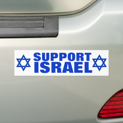 Support Israel Bumper Sticker | Zazzle