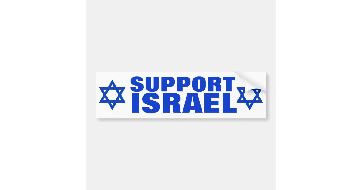 Support Israel Bumper Sticker | Zazzle
